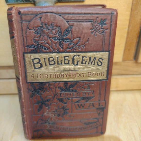 Office | 188s Victorian Pocket Birthday Text Book Bible Gems | Poshmark